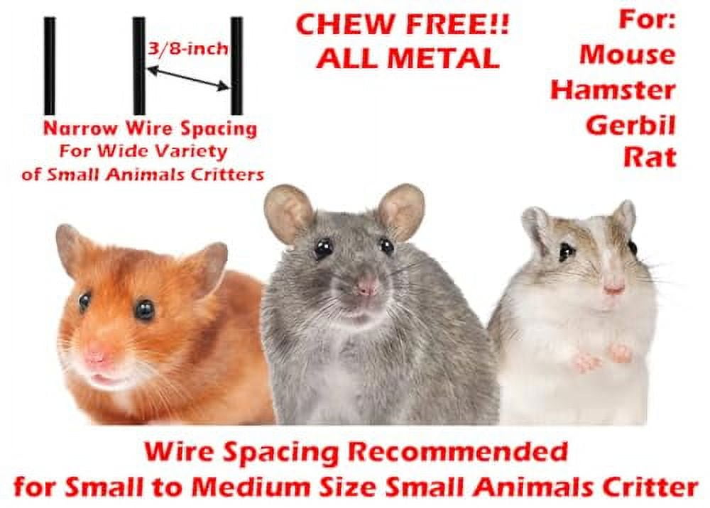 3-Levels Ferret Chinchilla Sugar Glider Rats Animal Chew Free Cage 24 ...