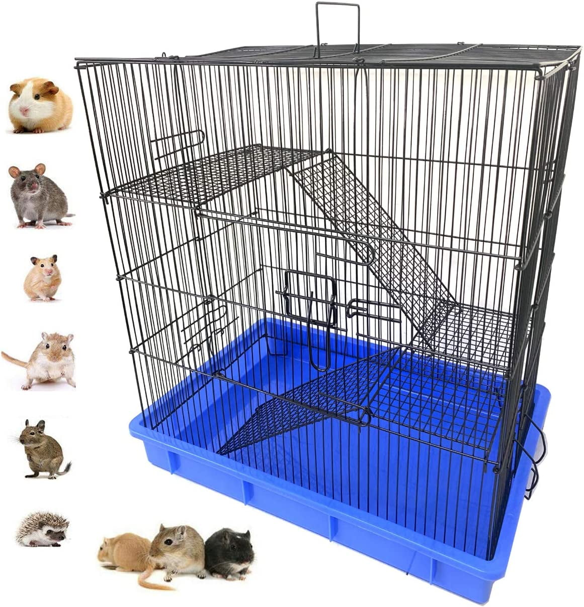 3-Levles Wire Cage Ferret Chinchilla Sugar Glider Rats Mice Hamster ...