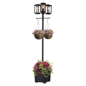 Planter With Pole For String Lights