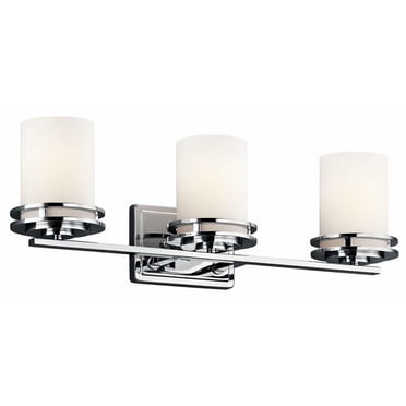 3 Light Bath Vanity Approved For Damp Locations With Contemporary ...