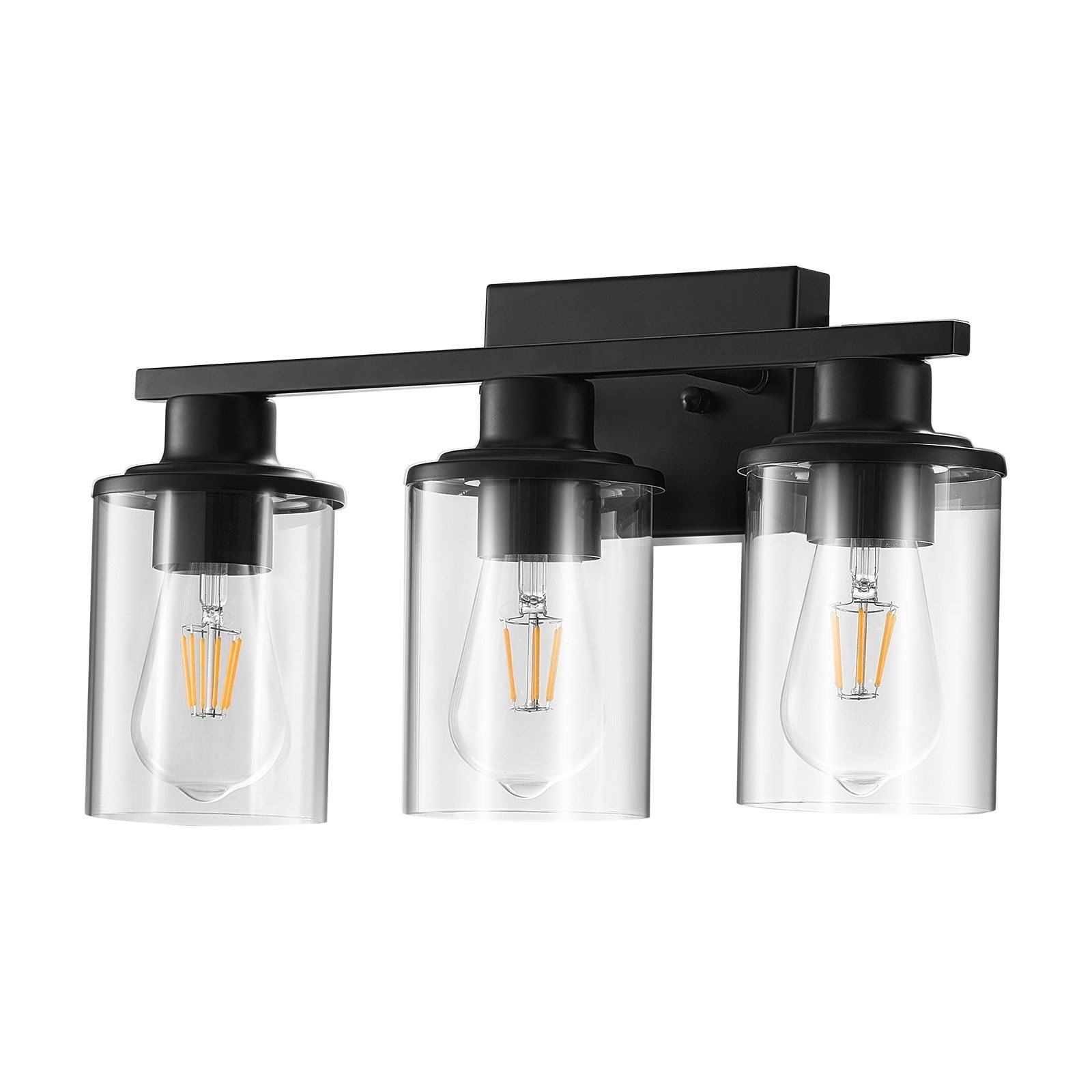 3-Light Bathroom Light Fixtures Modern Vanity Light Lamp Fixtures over ...