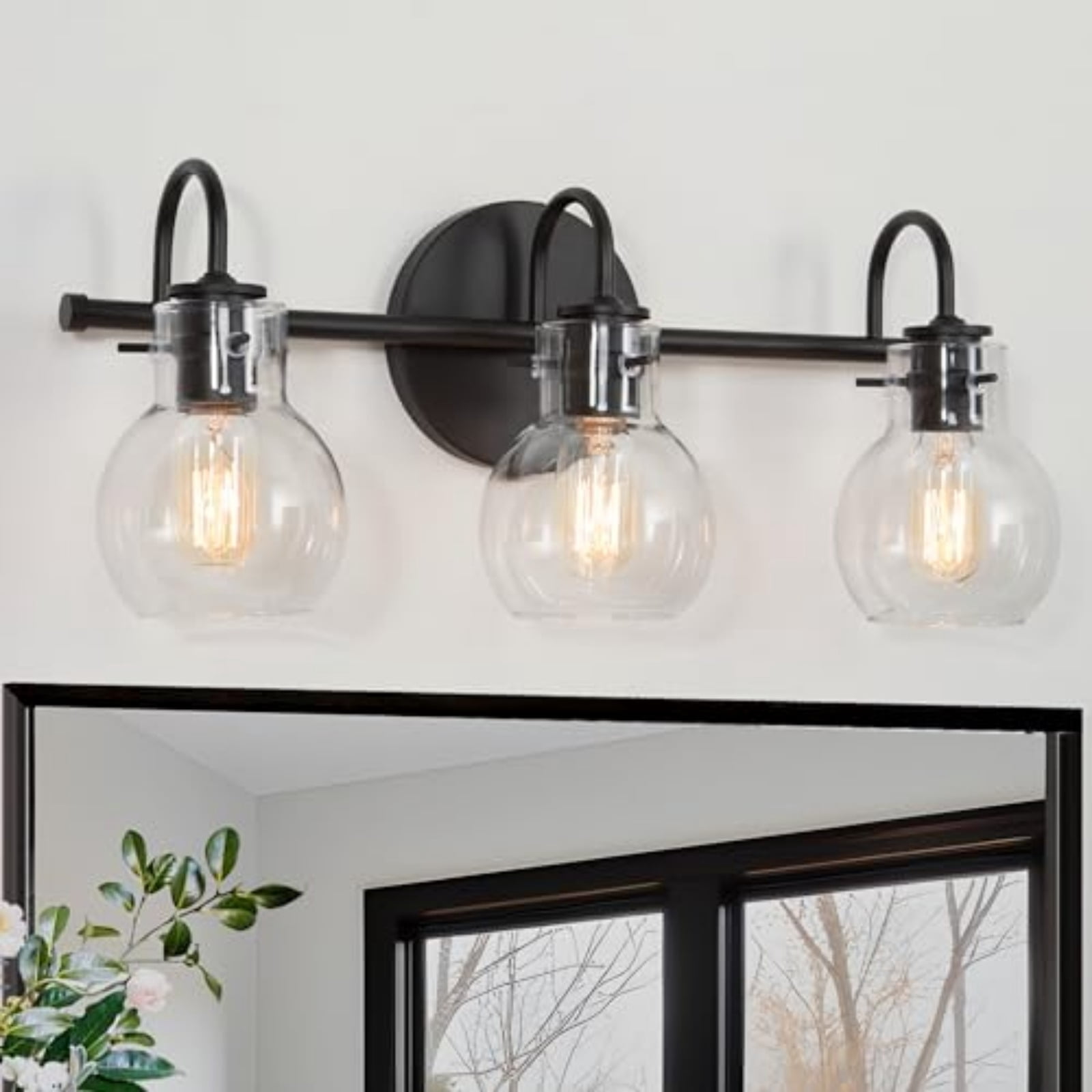 3-Light Bathroom Vanity Lights, Bathroom Lighting Fixtures Over Mirror ...