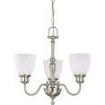 3 Light - Chandelier - Frosted Linen Glass - Walmart.com