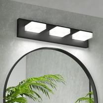 5-Light LED Vanity Light, 38 Inch Dimmable Bathroom Fixture, Matte ...