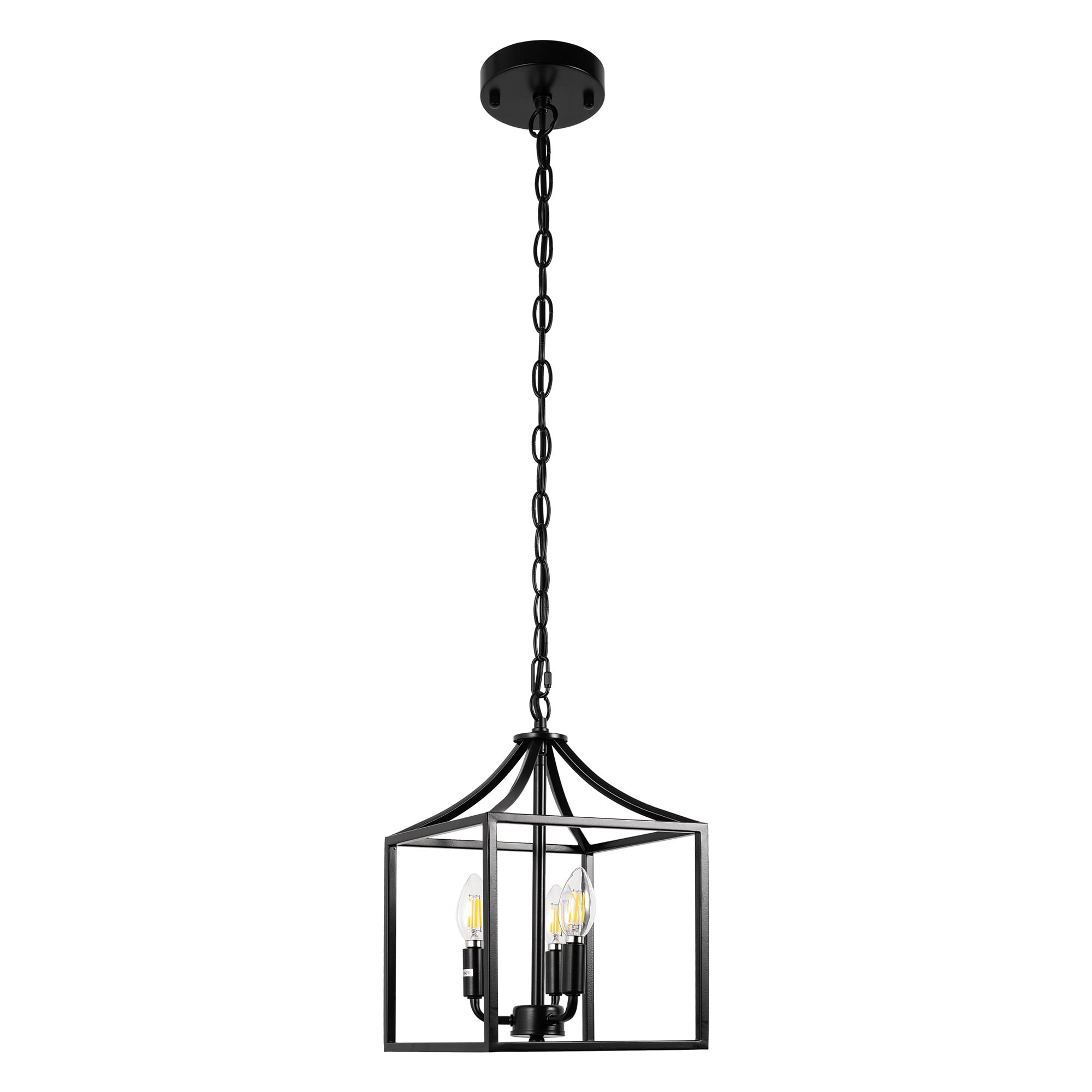 LOHAS 3-Light Pendant Light Fixtures Industrial Farmhouse Latter Cage ...