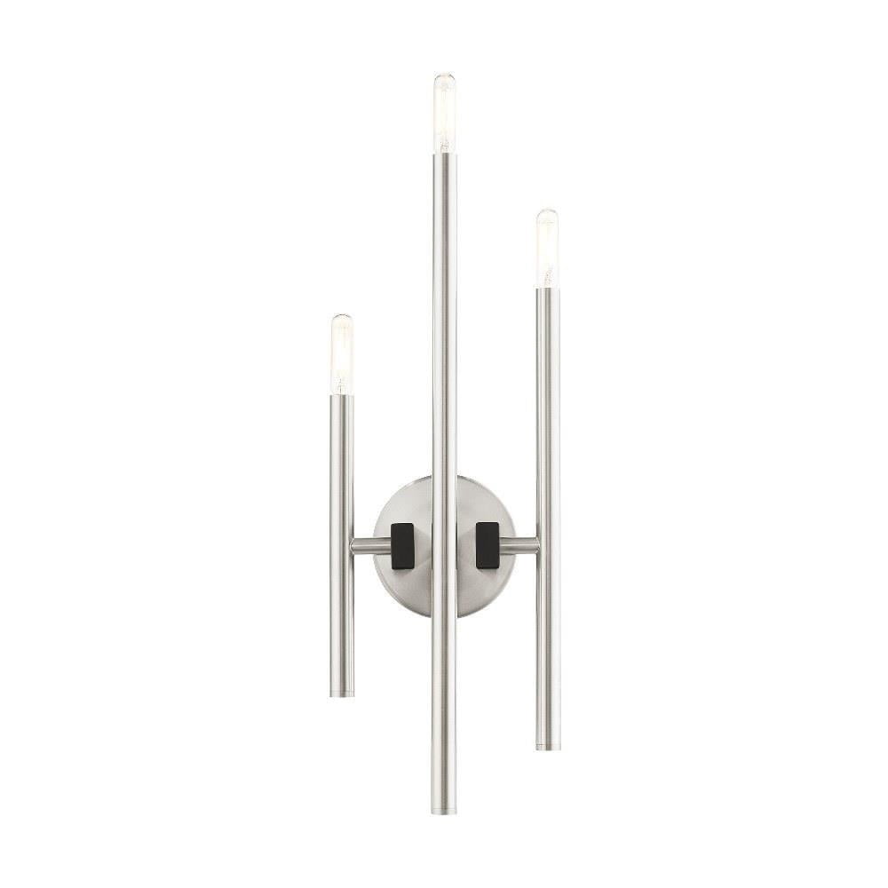 3 Light Mid-Century Modern Steel Ada Wall Sconce-22 inches H By 8 ...