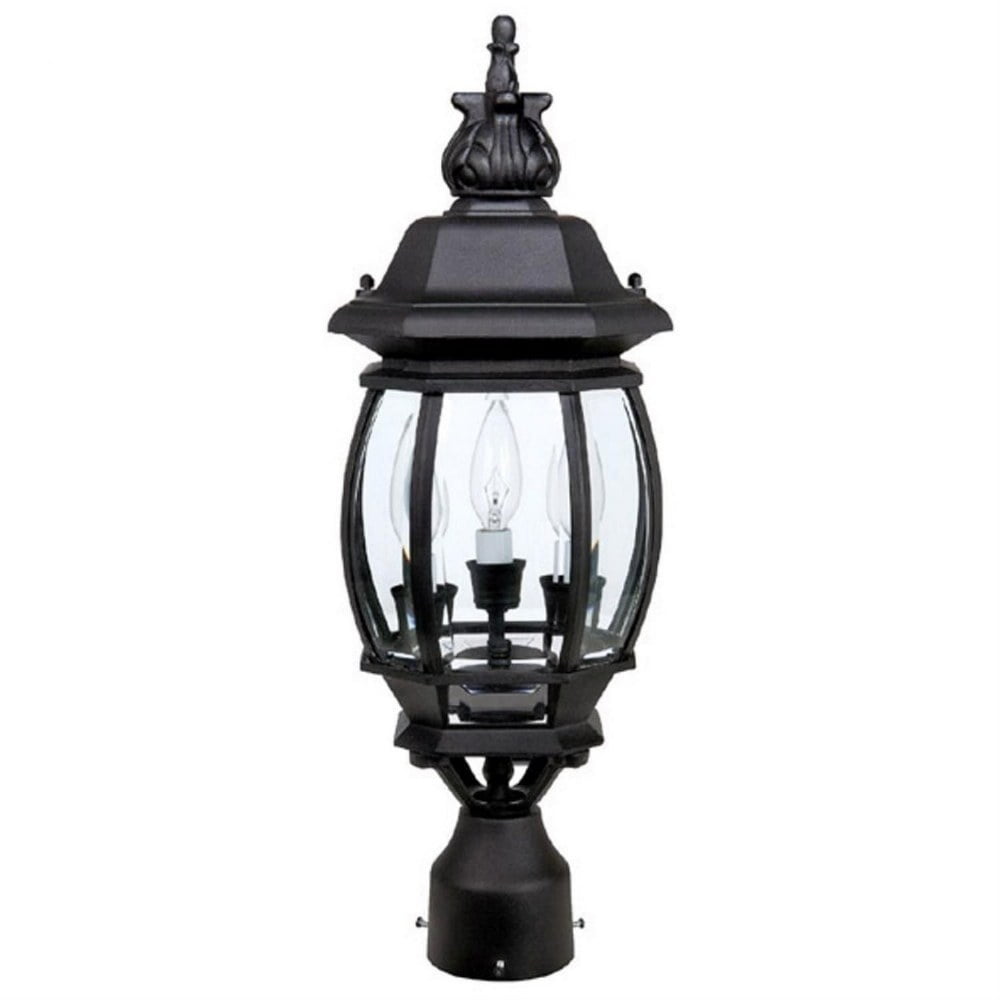3 Light Outdoor Post Mount Capital Lighting 9865Bk - Walmart.com