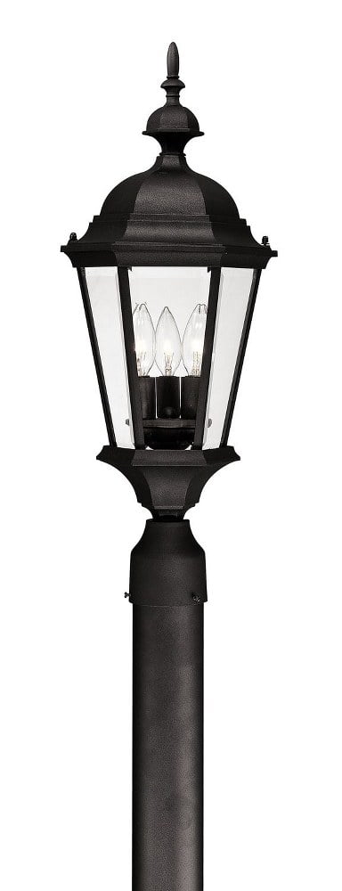 9725BK-Capital Lighting-Carriage House - 3 Light Outdoor Post Mount ...