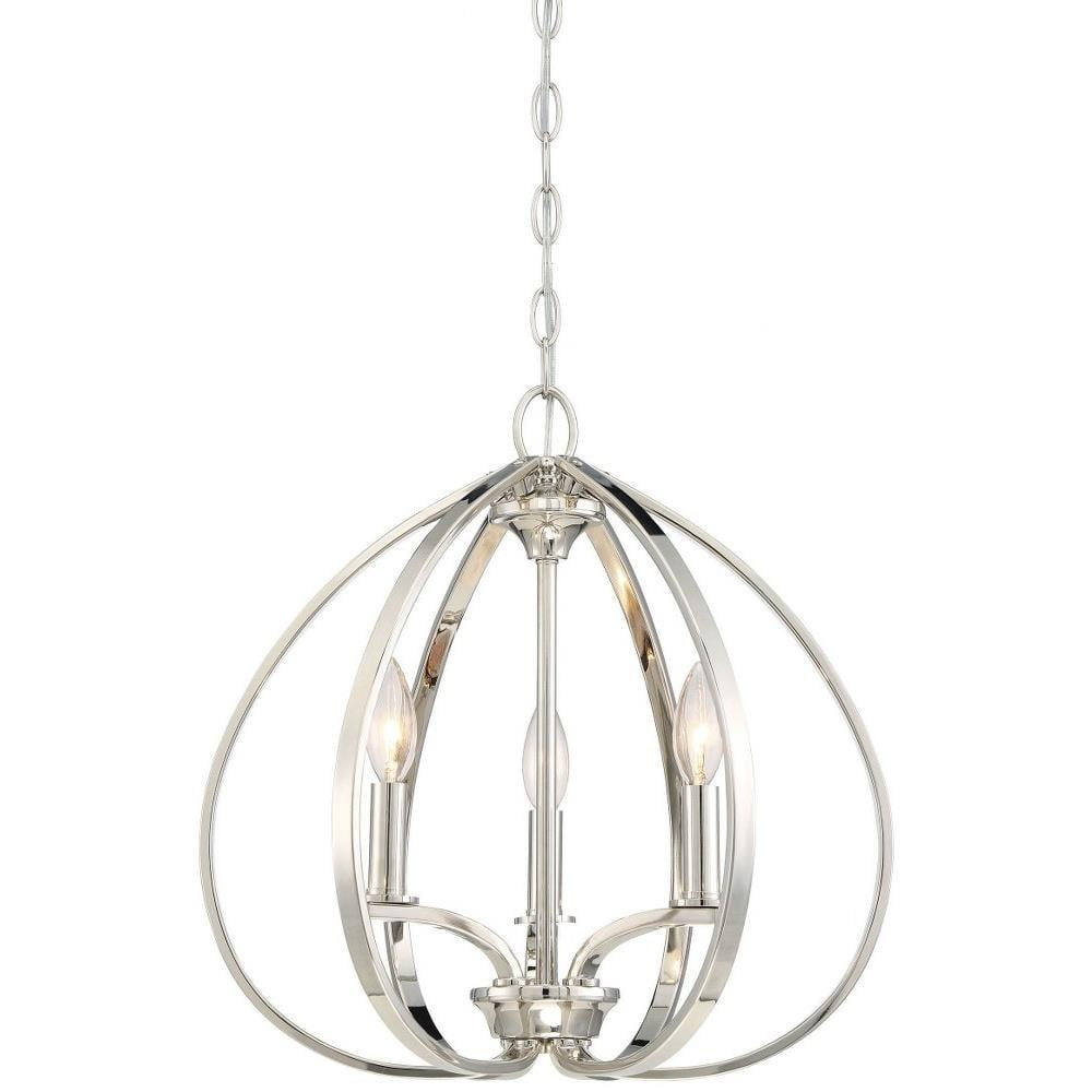 3 Light Pendant in Transitional Style 17 inches Tall By 16.5 inches ...
