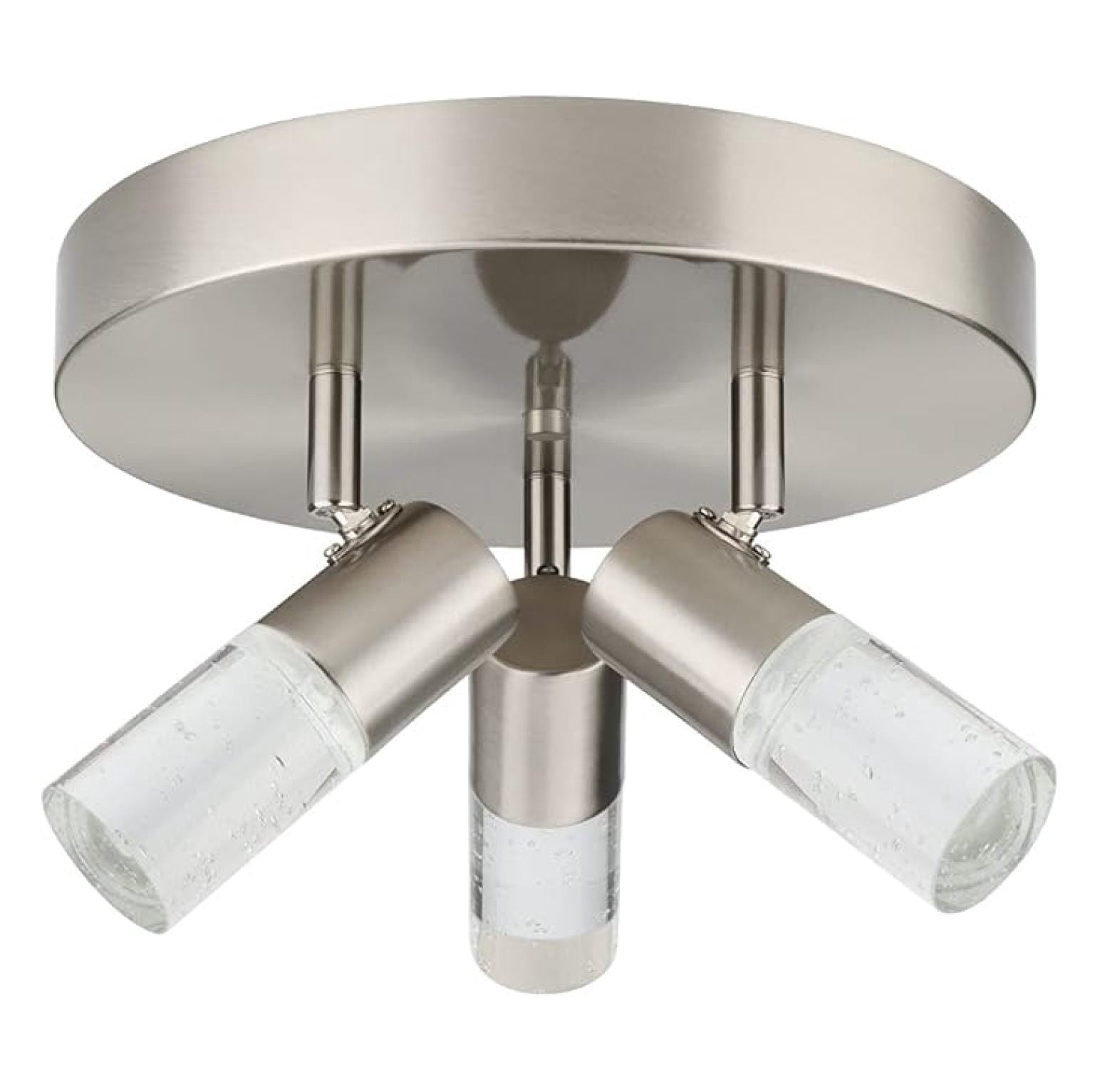 3-Light Semi Flush Mount Ceiling Light, Dimmable LED Directional ...