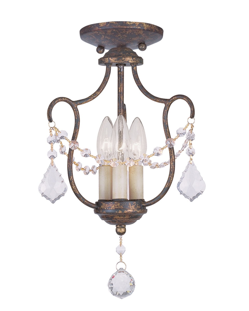 3 Light Verona Bronze Chain Hang/Ceiling Light fixture with Steel base ...