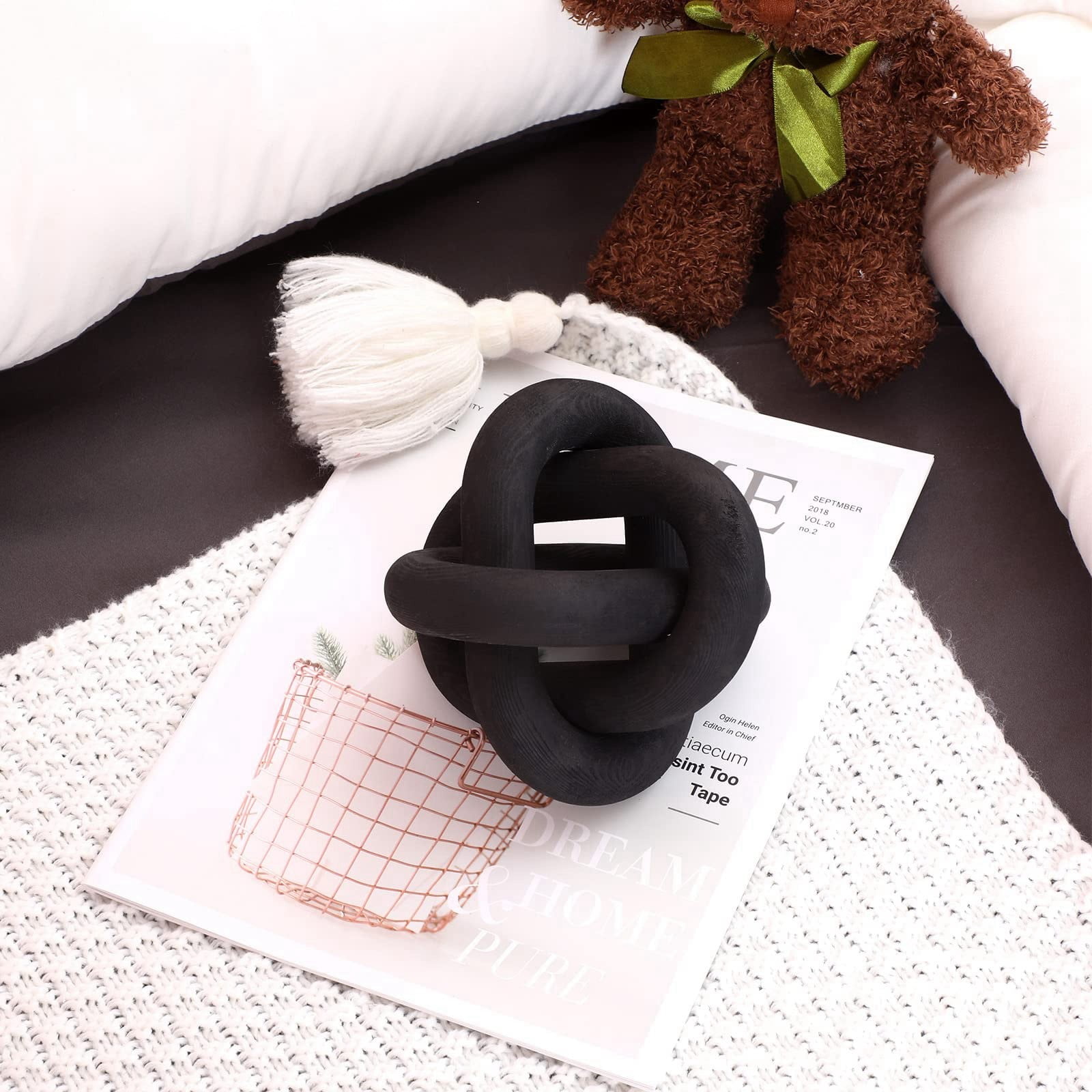 3 Link Chain Knot And Stylish Wood Knot Suitable For Living Room ...