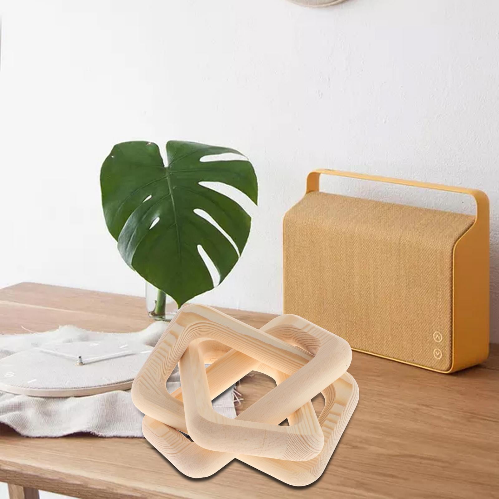 3 Link Chain Link Decor Country Boho Decorative Chain Knot, Wood Knot ...