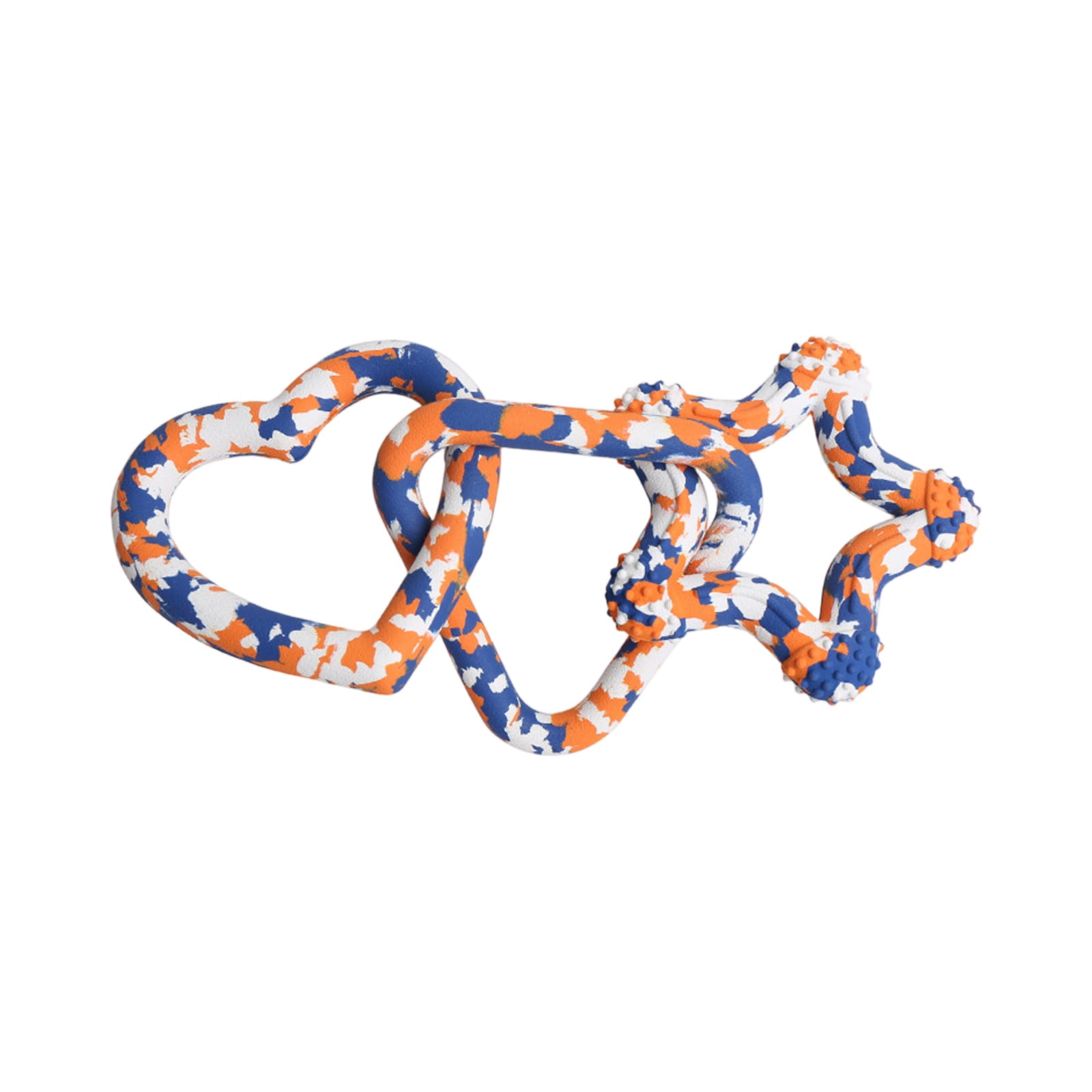 3-Link Ring Dog Chew Stick Interactive Toy For Large Dogs Entertainment ...