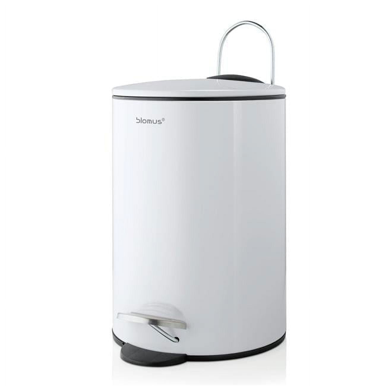 3 Litre Tubo Pedal Bin Wastepaper Basket, White - Walmart.com