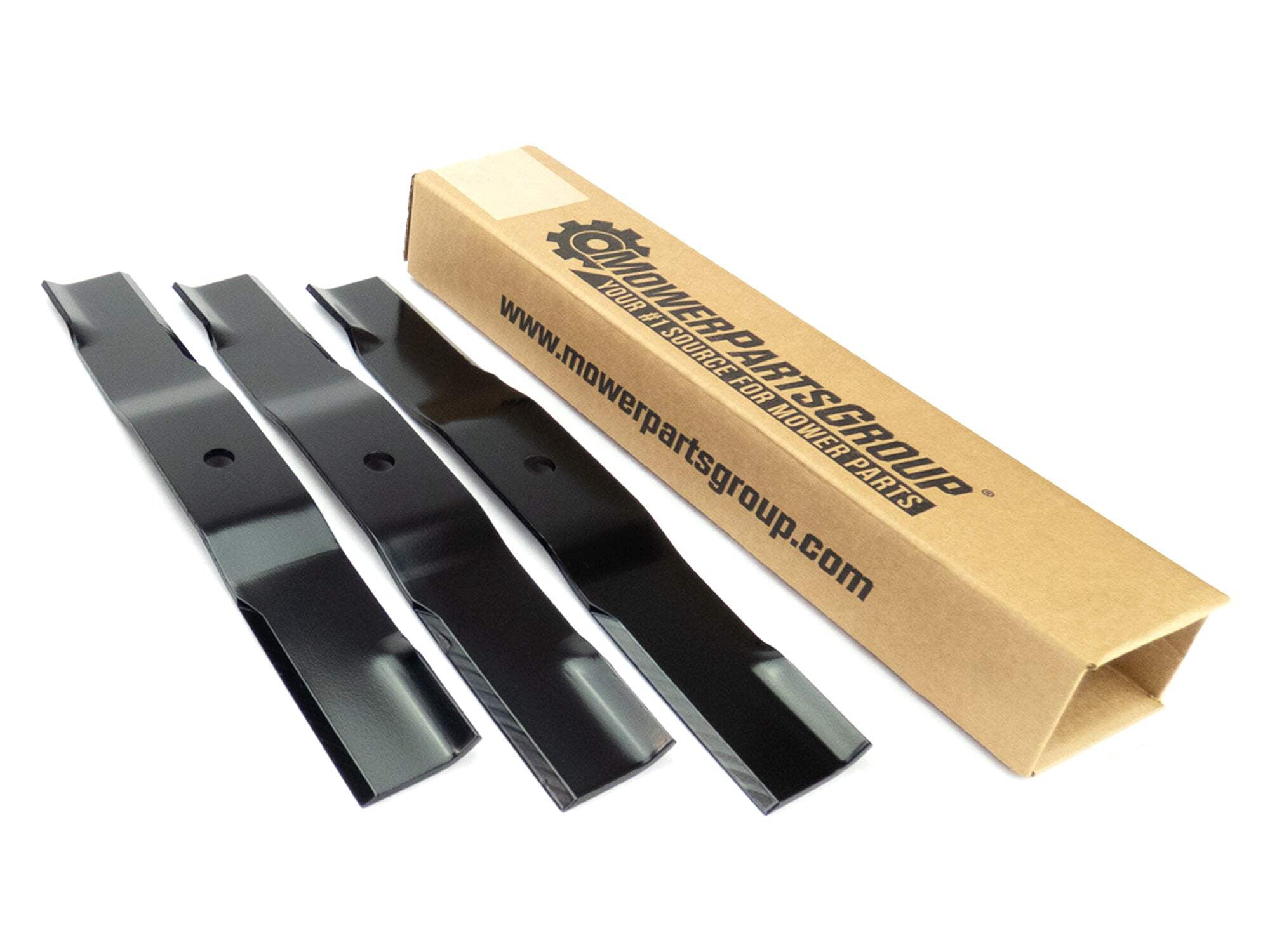 (3) Low Lift Blades for Bobcat, Ariens, Bad Boy, Exmark, Hustler 54 ...