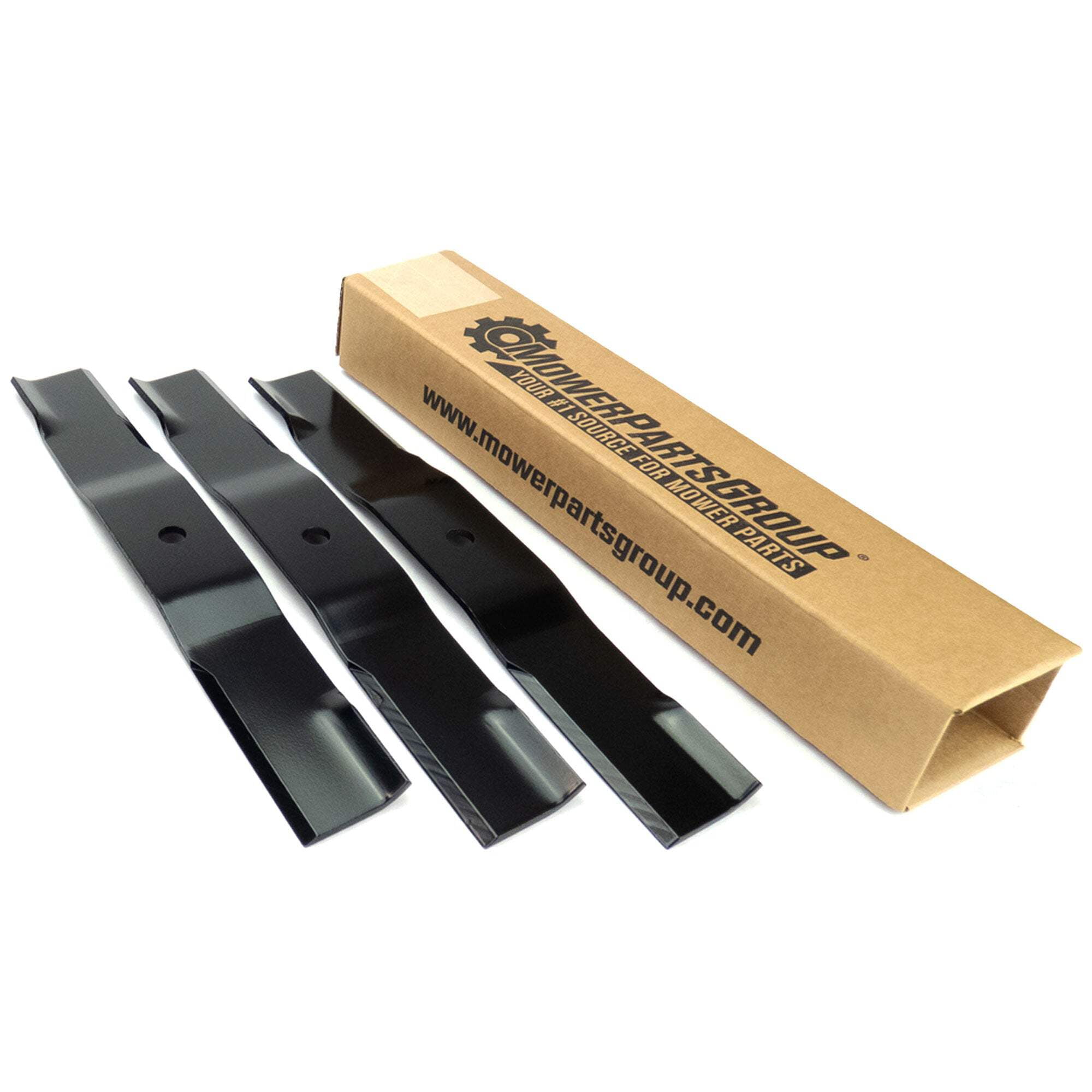 (3) Low Lift Blades for Bobcat, Ariens, Bad Boy, Exmark, Hustler 54 ...