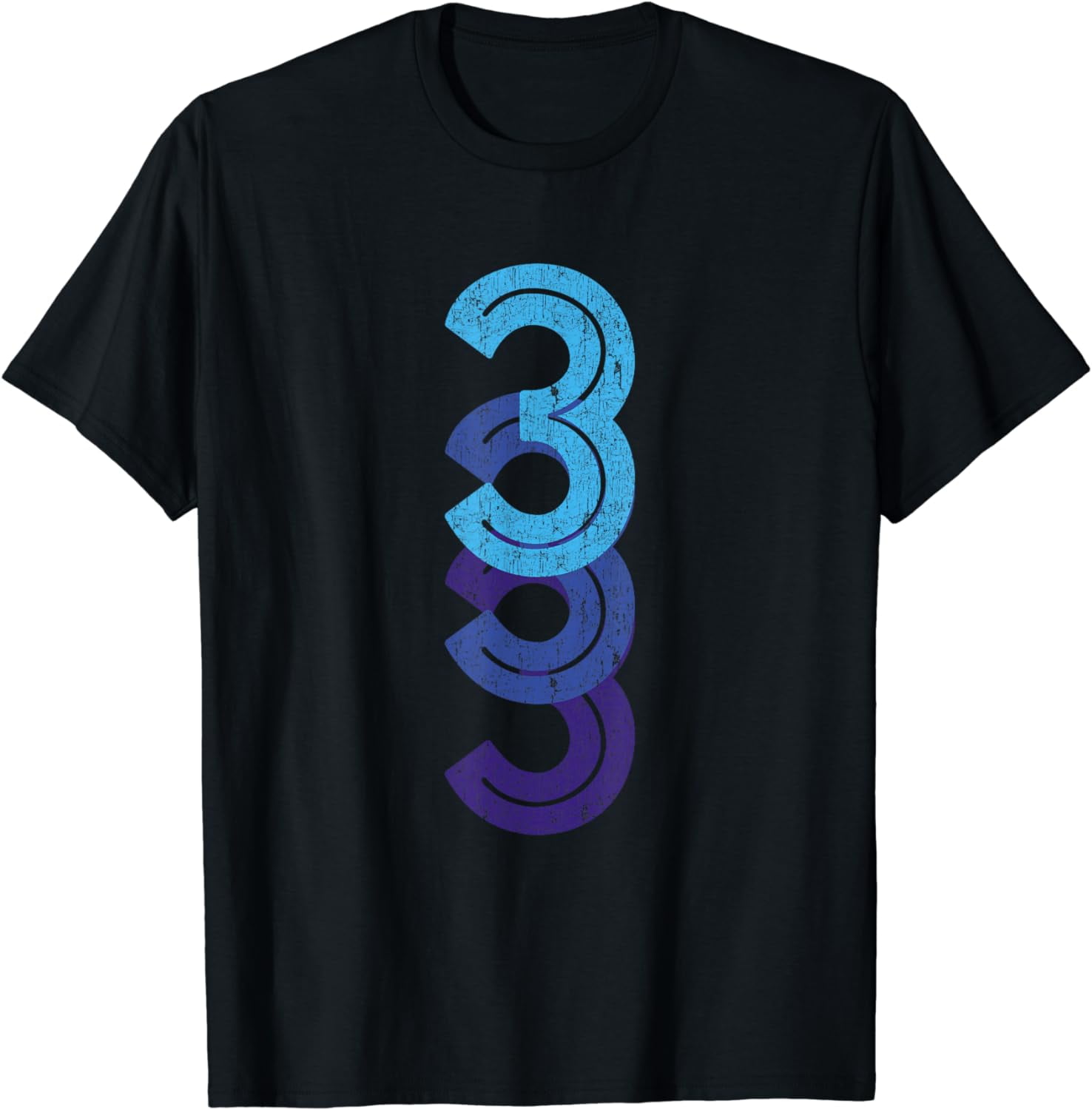 3 Lucky Number 3rd Year Birthday Age Sports Team T-Shirt - Walmart.com