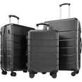3- Luggage Set, 20/24/28 Inch Hardside Suitcases with Spinner Wheels ...