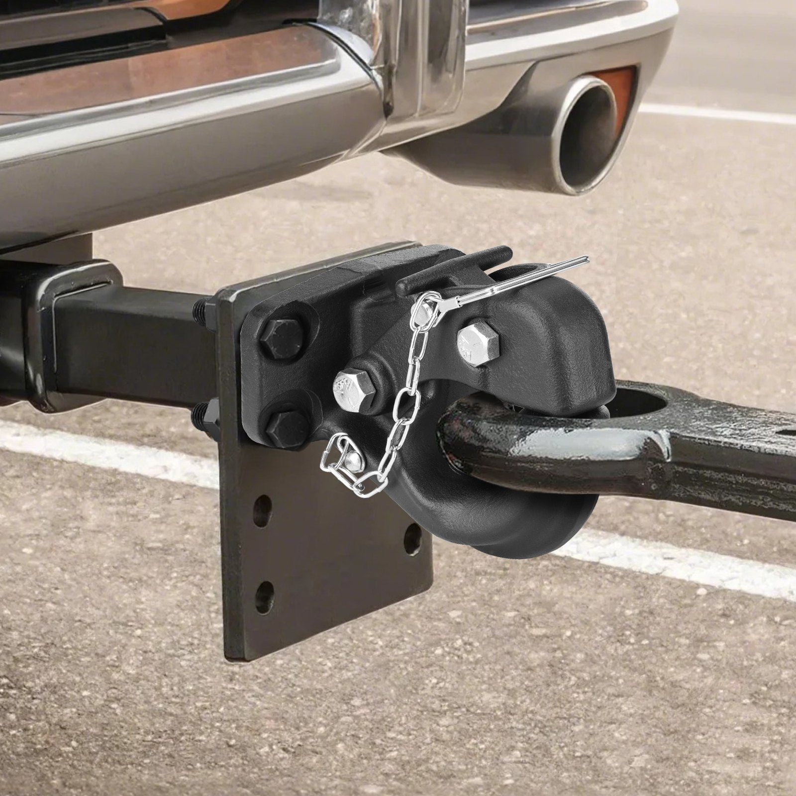 3" Lunette Ring Pintle Hitch Receiver – 30K lbs Towing for Heavy Duty ...