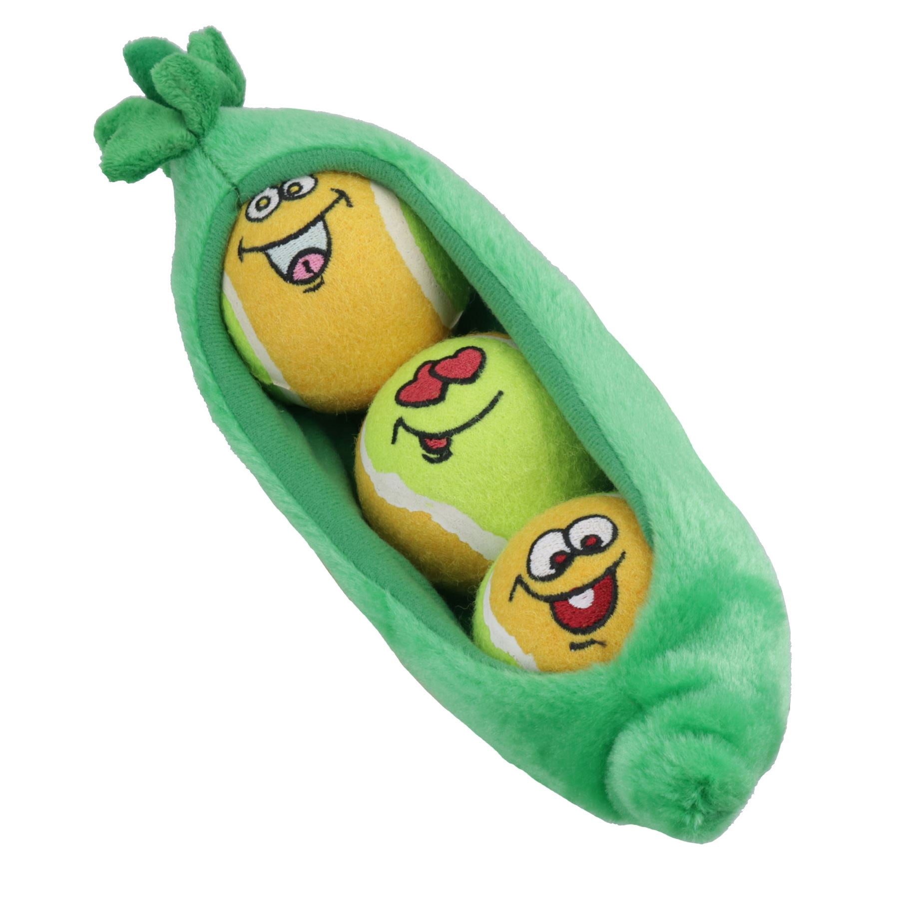 3 Medium Face Ball Engagement In A Pea Pod Dog Puppy Fun Fetch Dog Toy ...