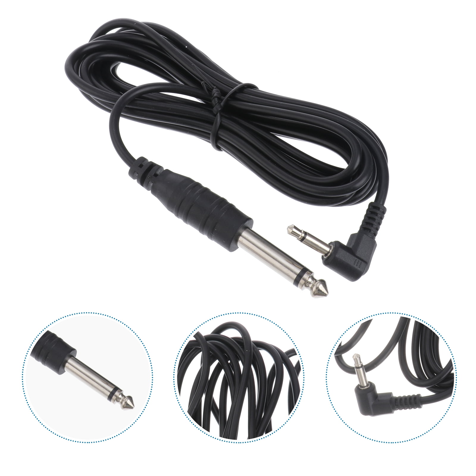 3 Meter 3.5mm 1/4" Male to 6.35mm 1/8" Male Audio Cable Adapter Jack ...