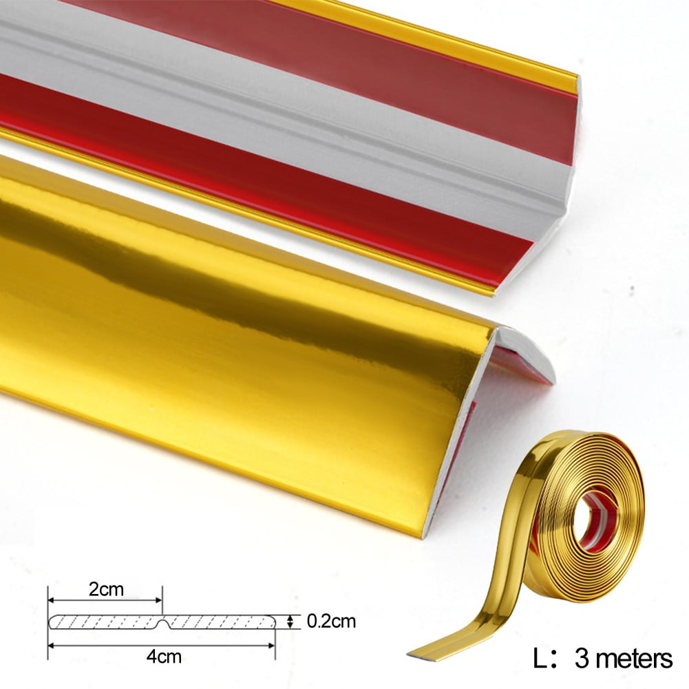 3 Meters*3cm Pvc Wall Corner Decor Strip Wall Skirting Line Waterproof ...