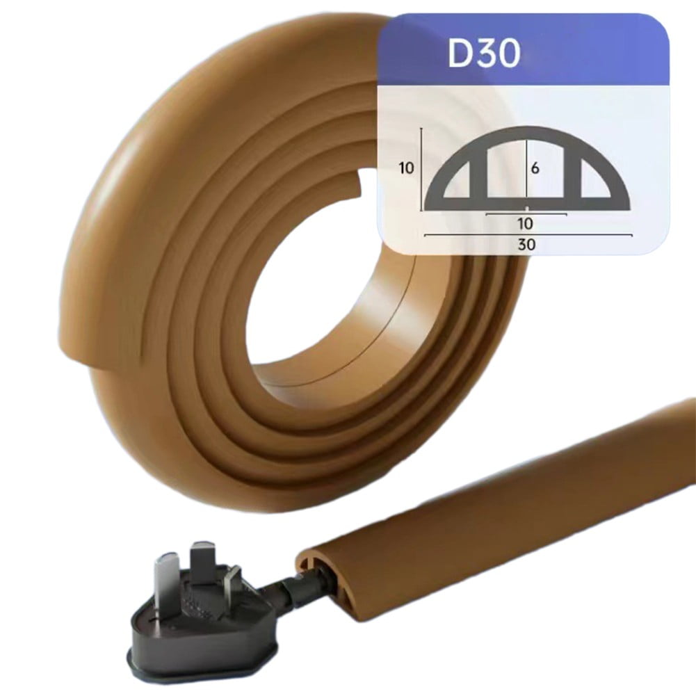 3 Meters Floor Cable Protector Wire Cover Flexible Cords - Walmart.com