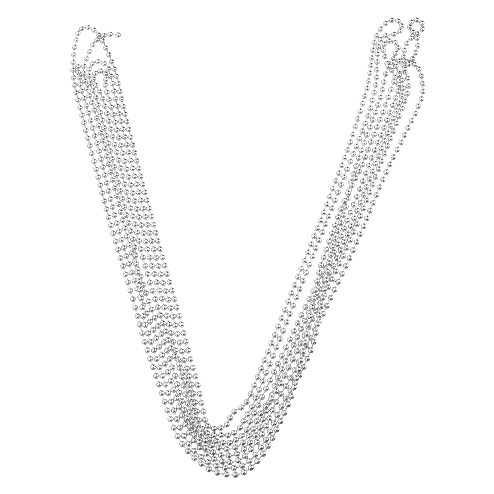 UKCOCO Bead Chain for Dog Tags Silver Stainless Steel 10 Connectors ...