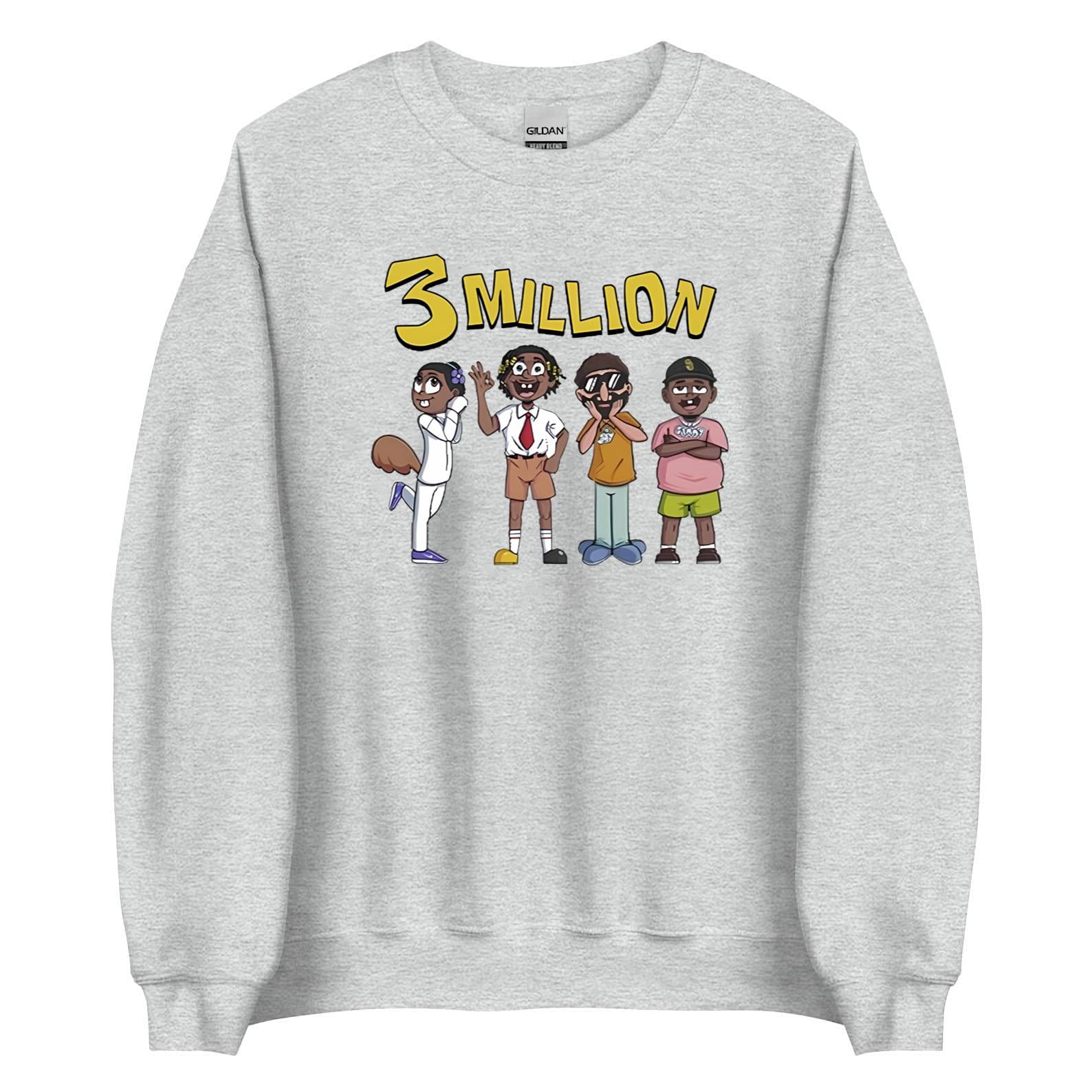 3 Million Subscribers Celebration Shirt, Creator Milestone Graphic Tee ...
