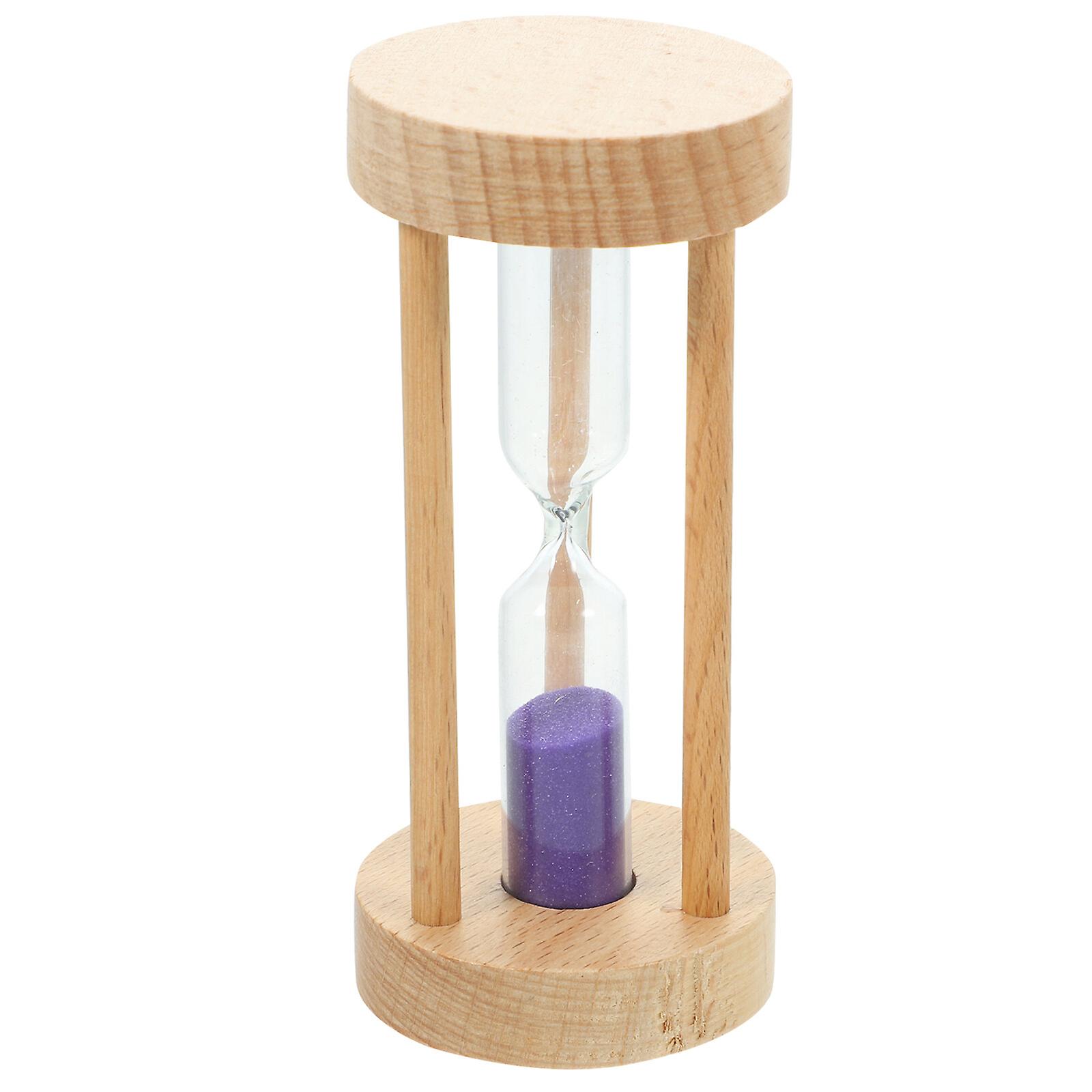 3 Min Wooden Sandglass Hourglass White Sand Timer Clock Table Desktop ...
