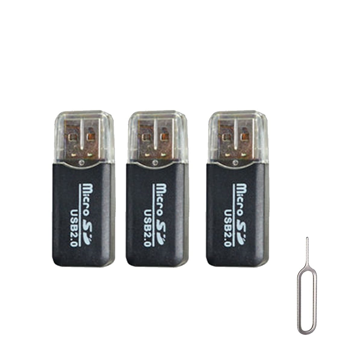 3 Mini USB 2.0 Memory Card Reader Adapter for -SD Card Reader Adapter ...