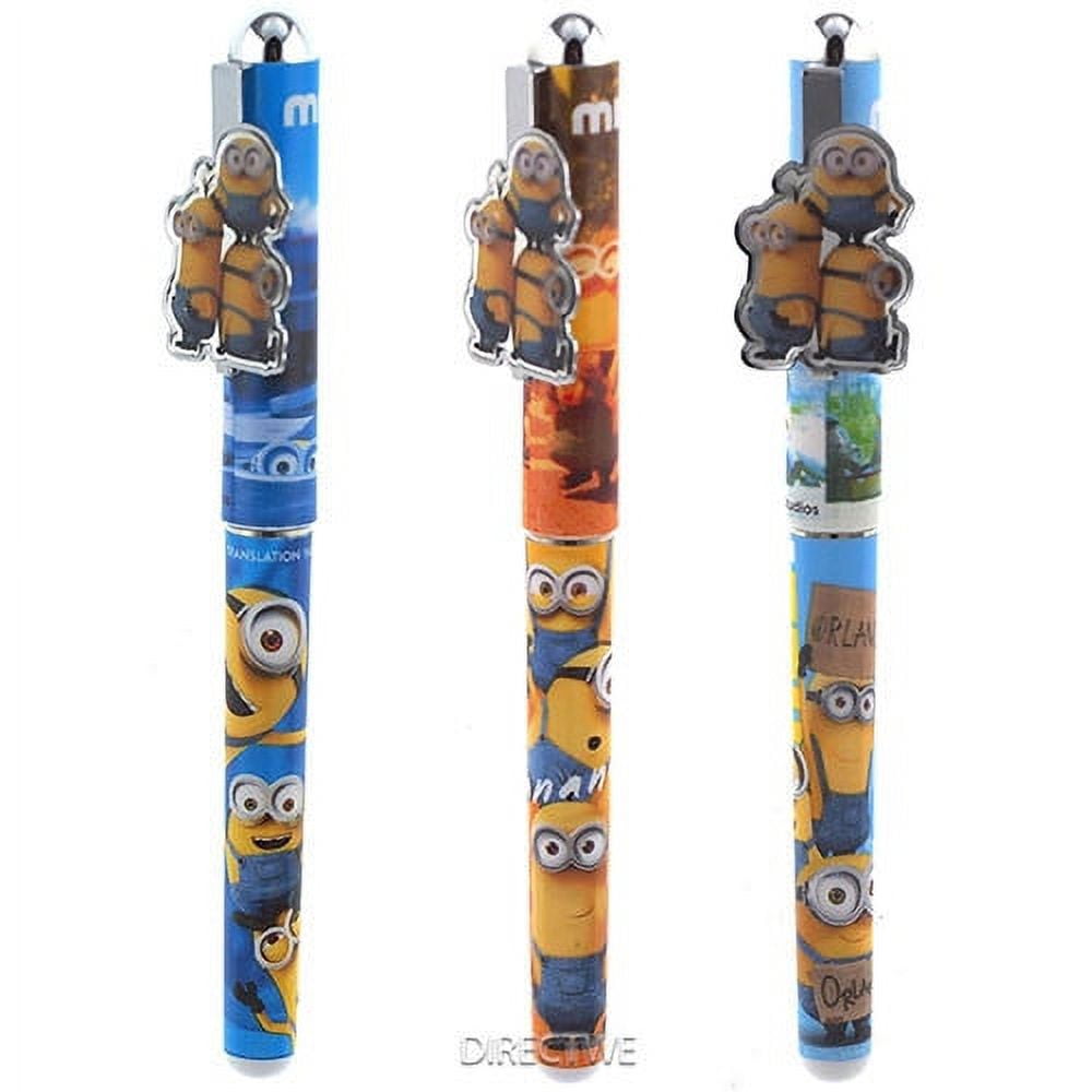 3 Minions Authentic Licensed Roller Pens Assorted Colors ( 3 Pens ...