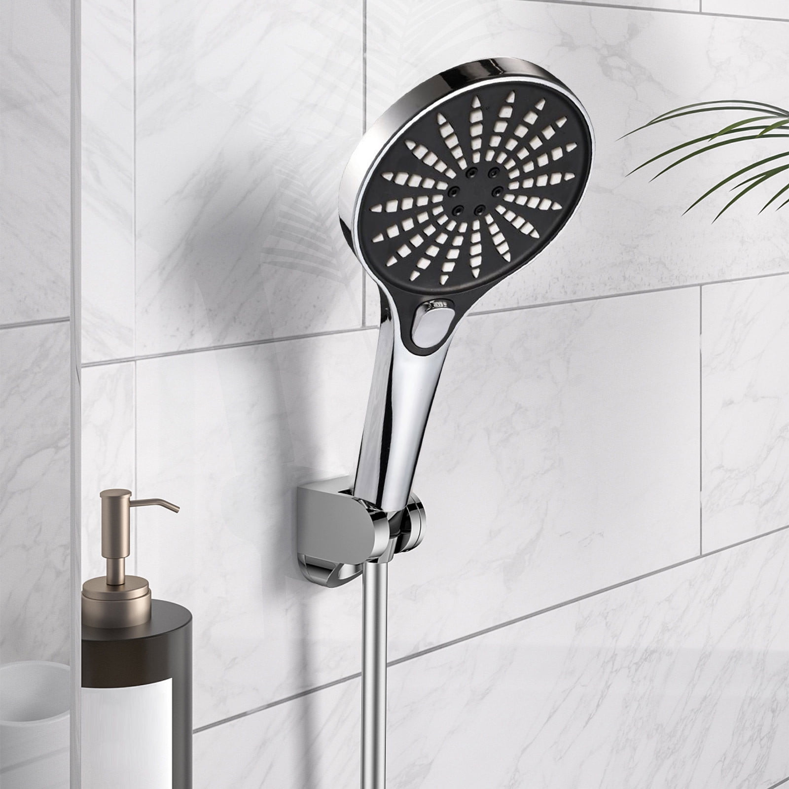 3-Mode High Pressure Shower Head 130mm ABS Panel Bathroom Booster ...