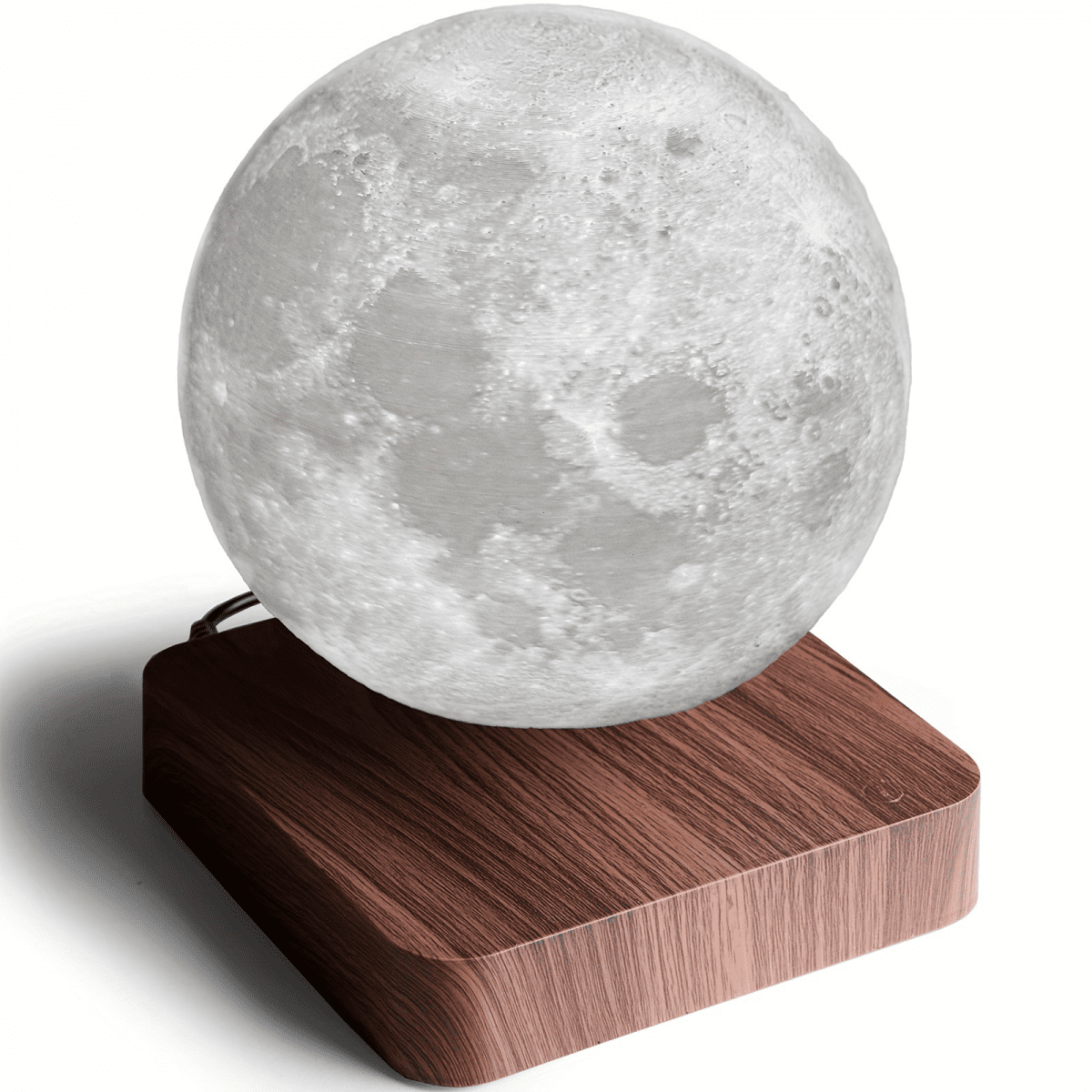 3-Mode Light Magnetic Levitating Moon Lamp，3D Printed Night Light with ...