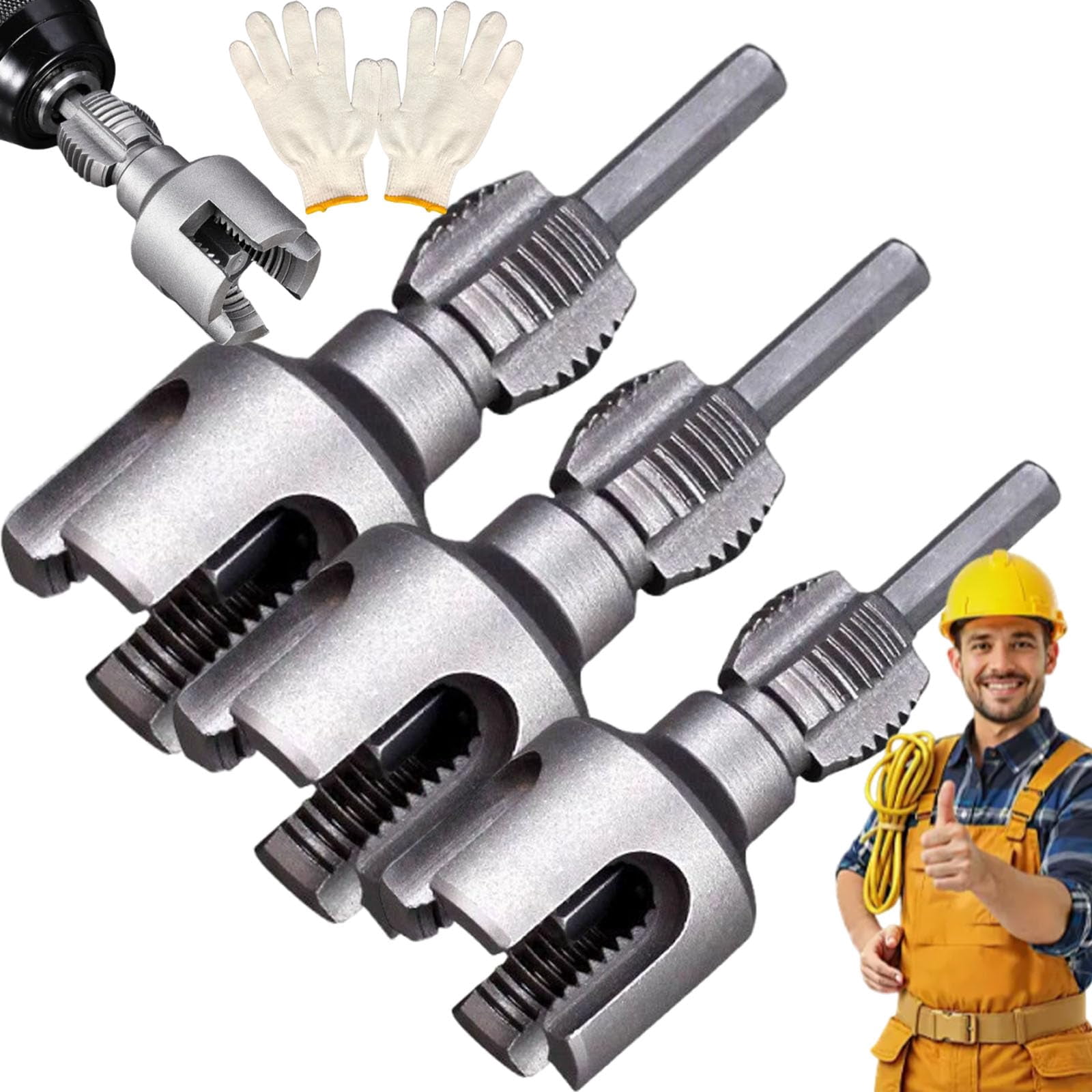 3 Model 4 in 1 Water Pipe Threader, 4 in 1 Water Pipe Wrench ...