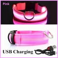 3 Modes Dog Luminous Charge Collar Led Usb Cat Dogs Collars Detachable ...