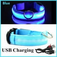 3 Modes Dog Luminous Charge Collar Led Usb Cat Dogs Collars Detachable ...