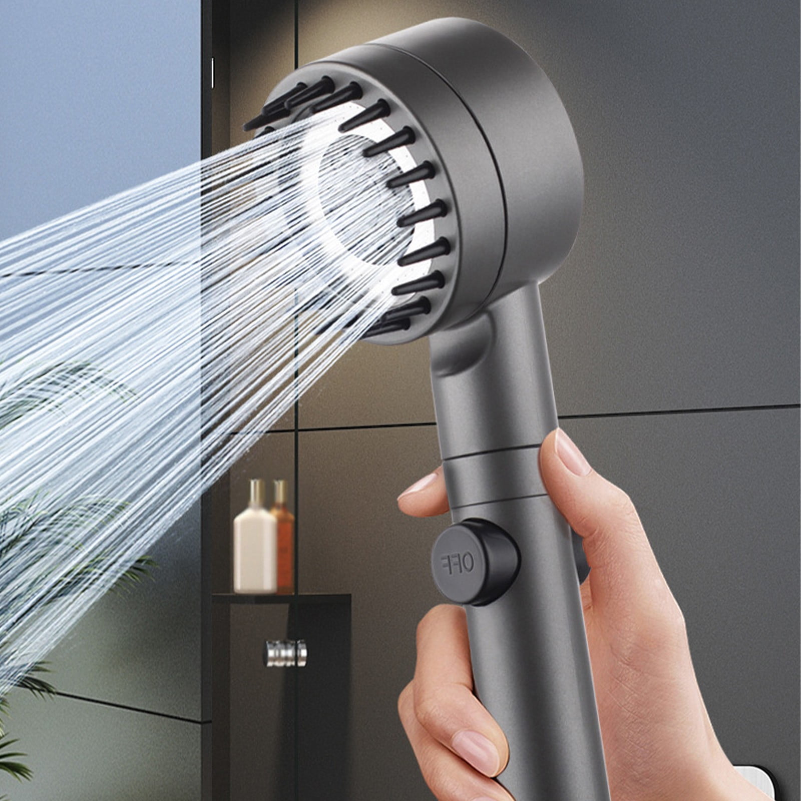 3 Modes Shower Head High Pressure Showerhead Portable Filter Rainfall ...