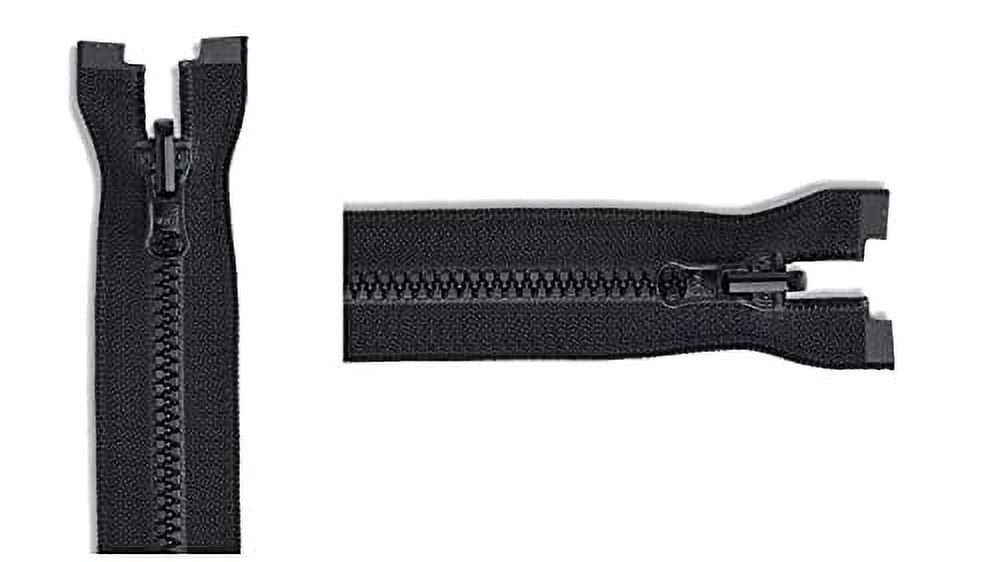 #3 Molded Black Vislon YKK Lightweight Jacket Reversible Separating ...