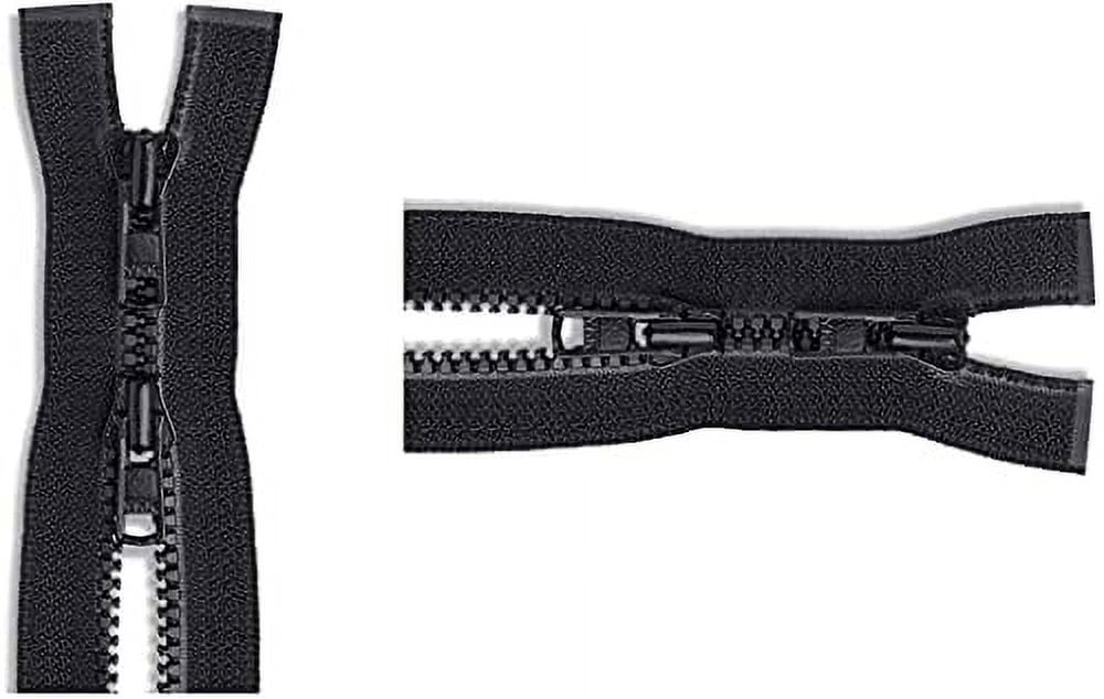 #3 Molded Vislon Black YKK Jacket 2-Way Lightweight Separating Zipper ...