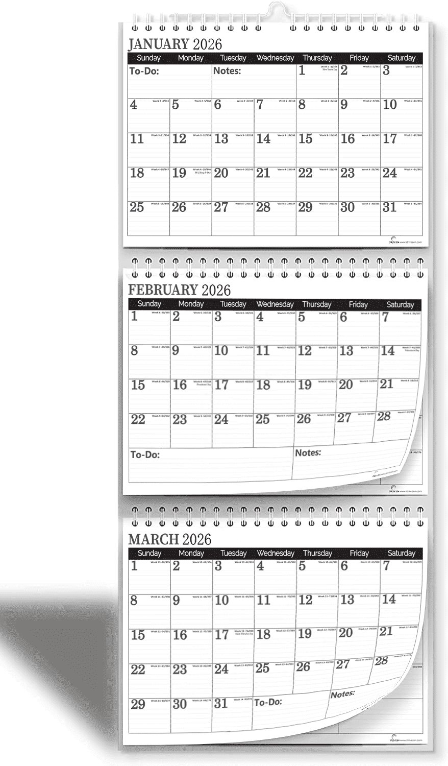 Stendig Wall Calendar Office Supplies