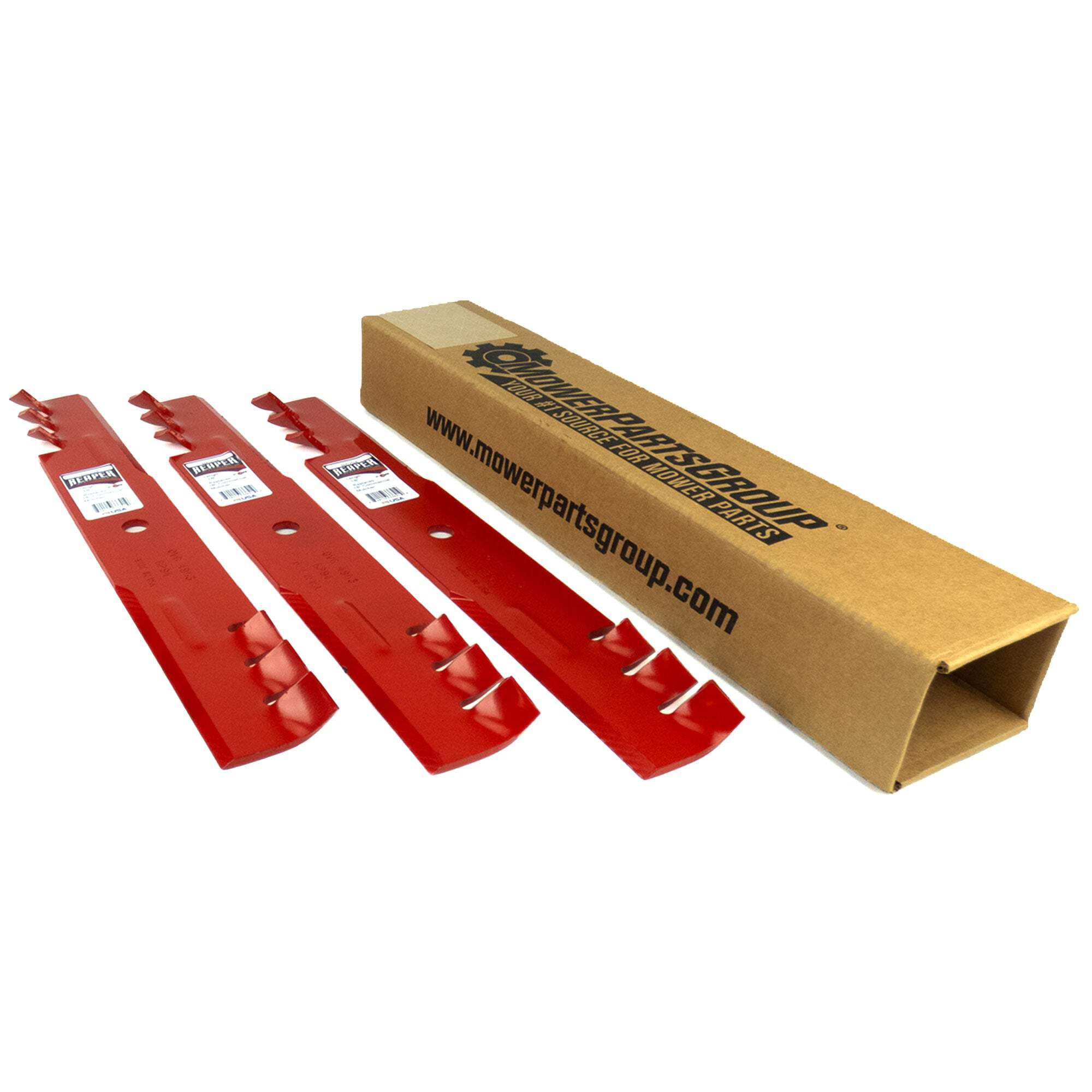 (3) Mulching Reaper Blades for 50" 52" 54" Tiger Cub Wildcat A48108 ...