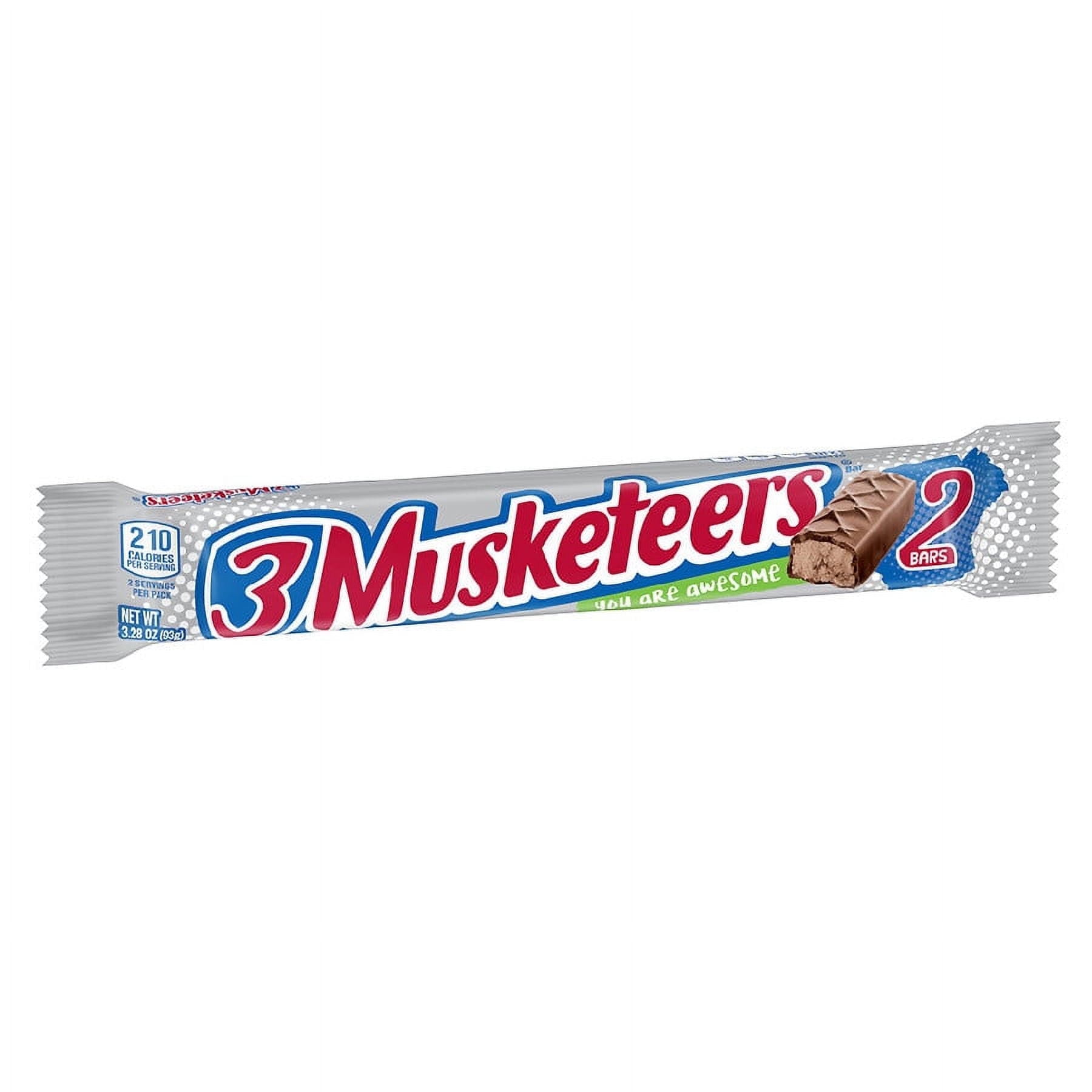 3 Musketeers Sharing Size Chocolate Candy Bar 3.28 oz Pack of 2 ...