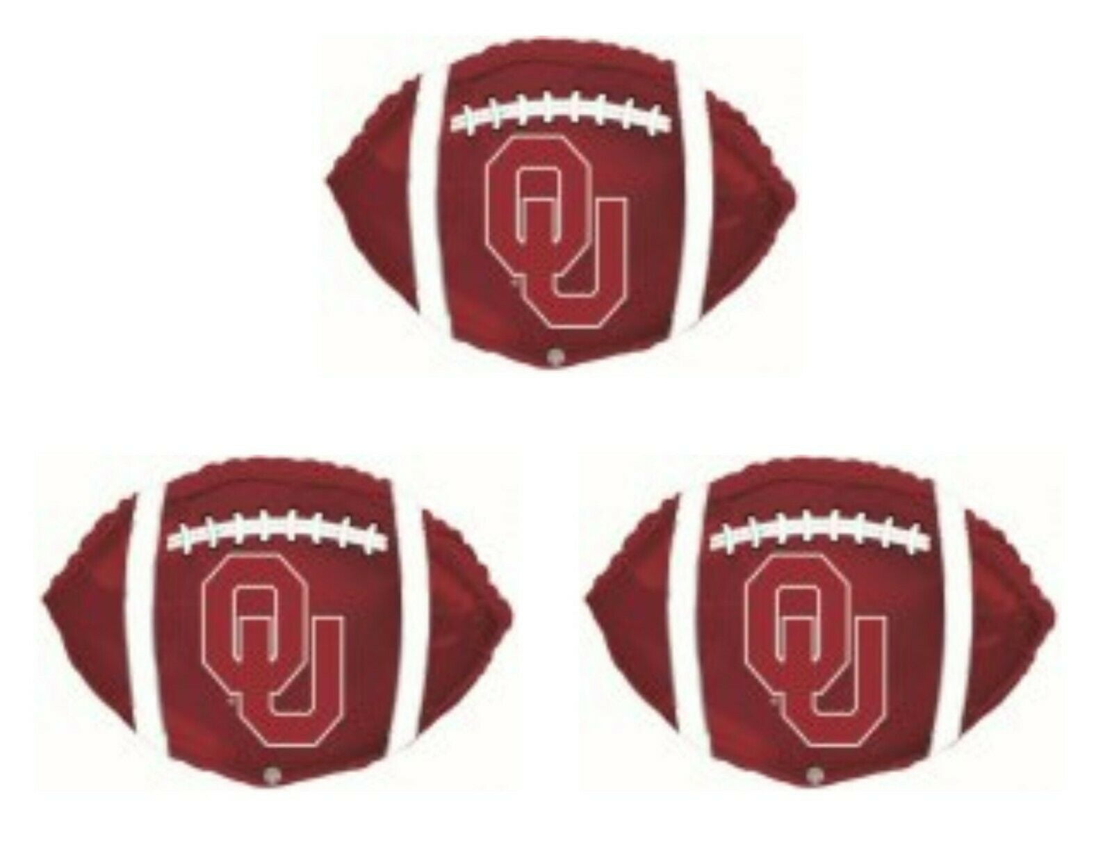 3 New Mylar U. Oklahoma Sooners Football Game Day Party Decorations ...