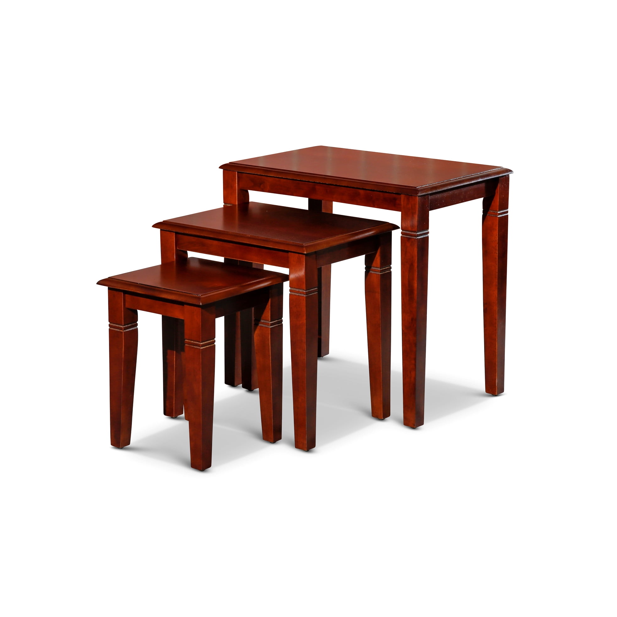 3 Nesting Table In Cherry - Tables For Heavy Use , Functional Relaxation - Walmart.com