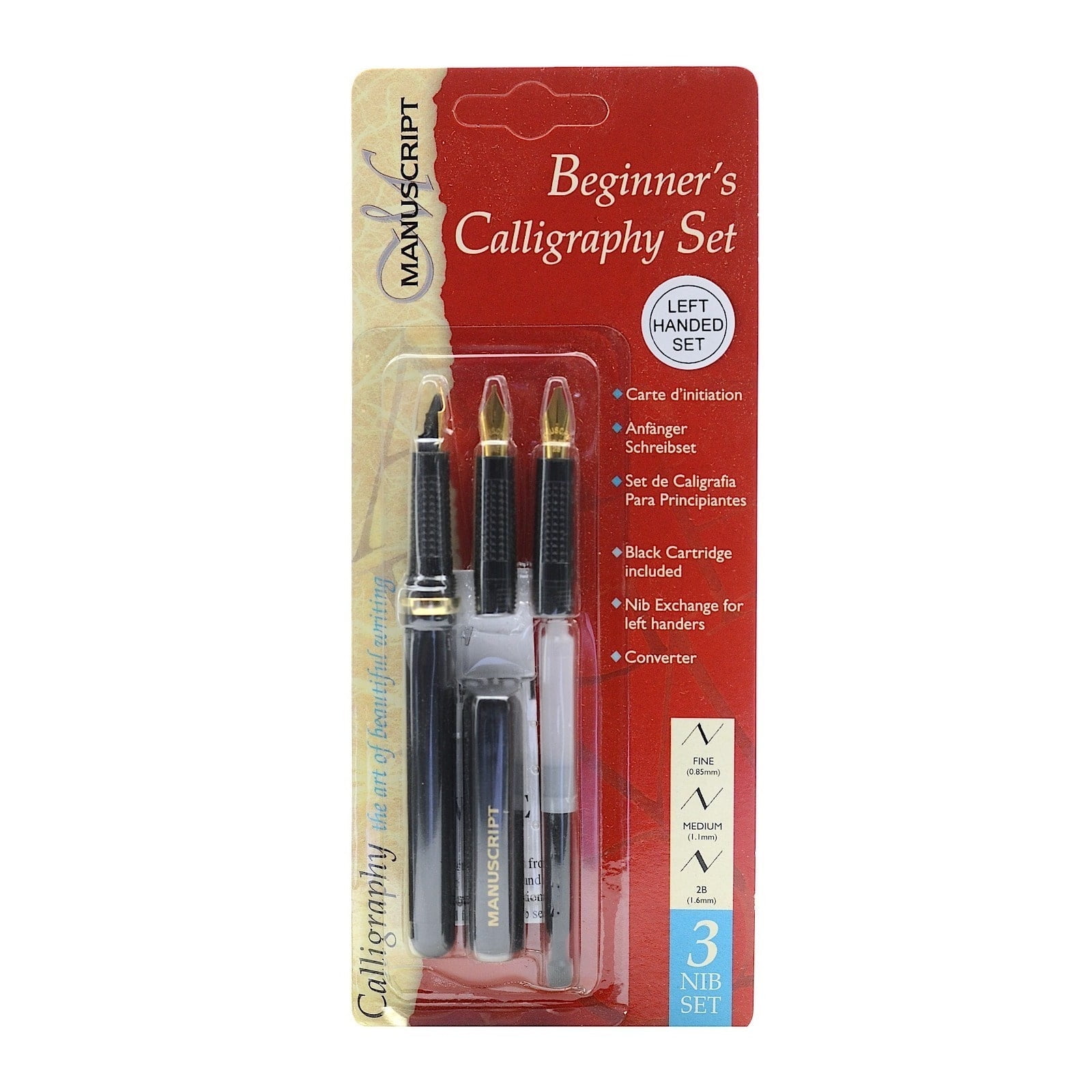 3 Nib Beginners Calligraphy Set right handed (pack of 3) - Walmart.com