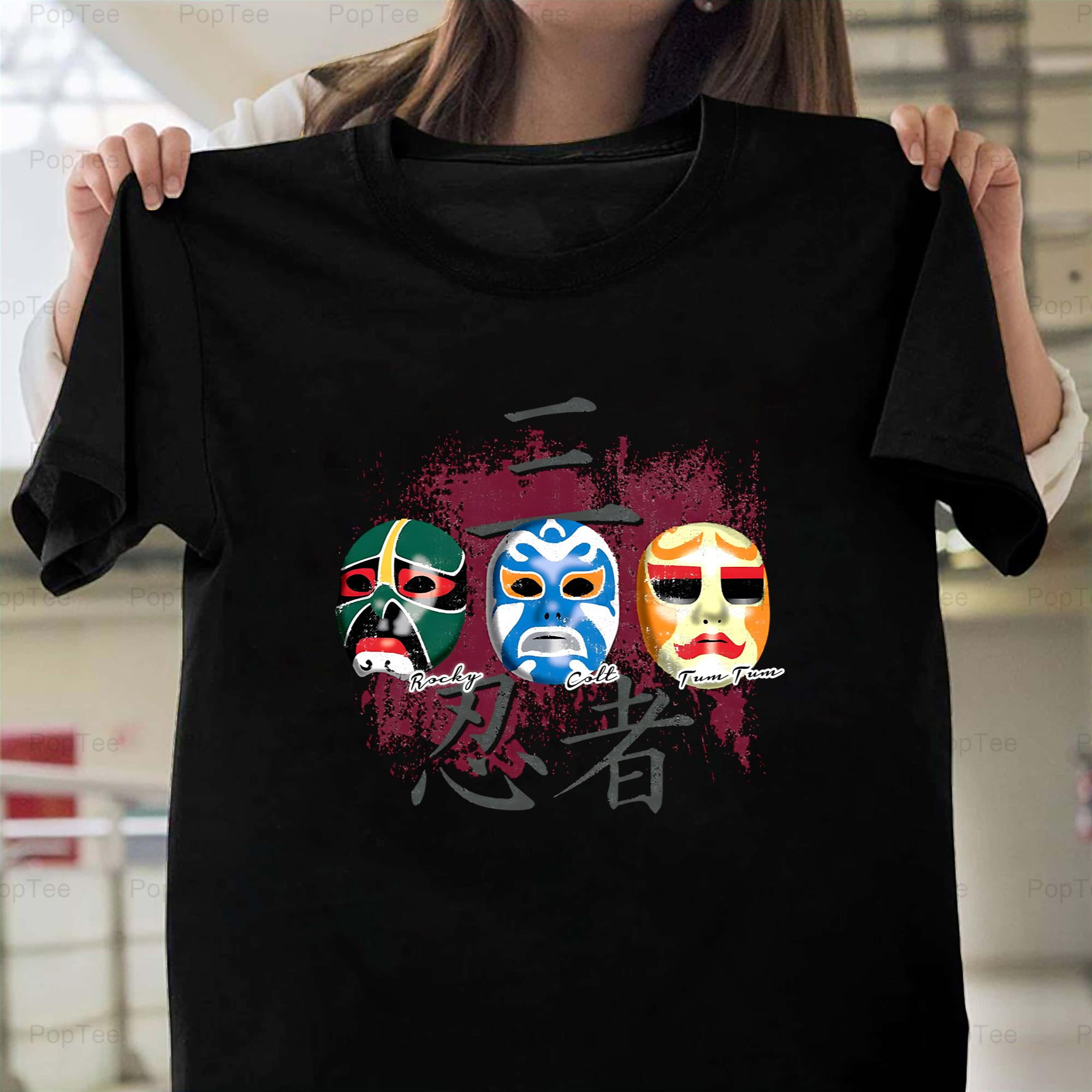3 Ninjas Rocky Colt Tum-Tum Masks T-Shirt Unisex, up to 5XL - Walmart.com