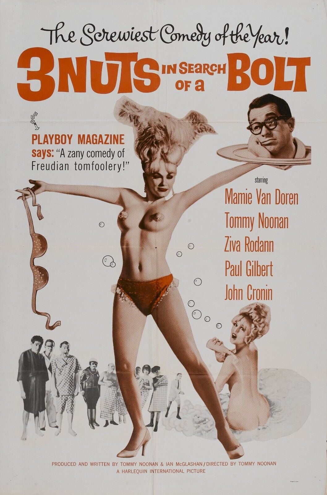 3 Nuts in Search of Bolt 02 Movie Poster - Vintage Comedy Collectible Art Print - Walmart.com