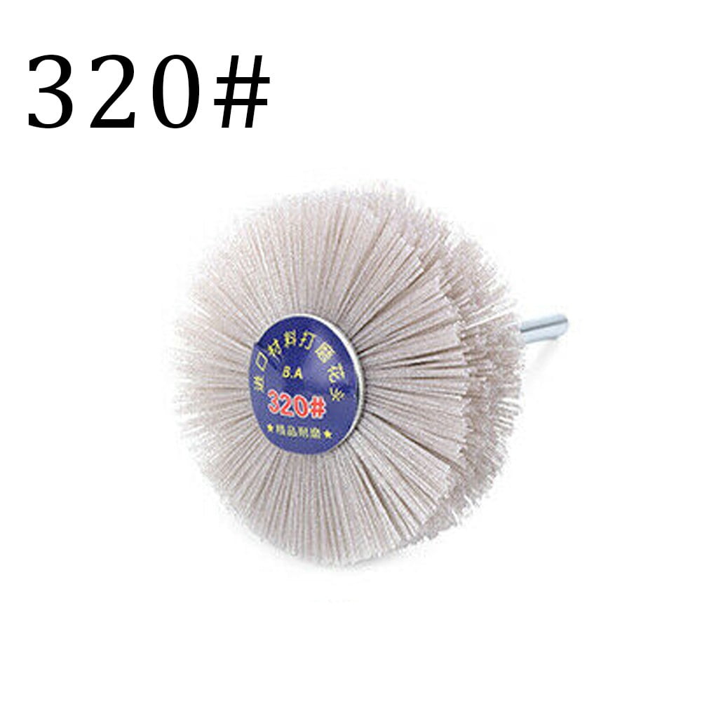 3\" Nylon Wheel Polishing Wire Brush Abrasive Tool For Wood 6Mm Shank ...